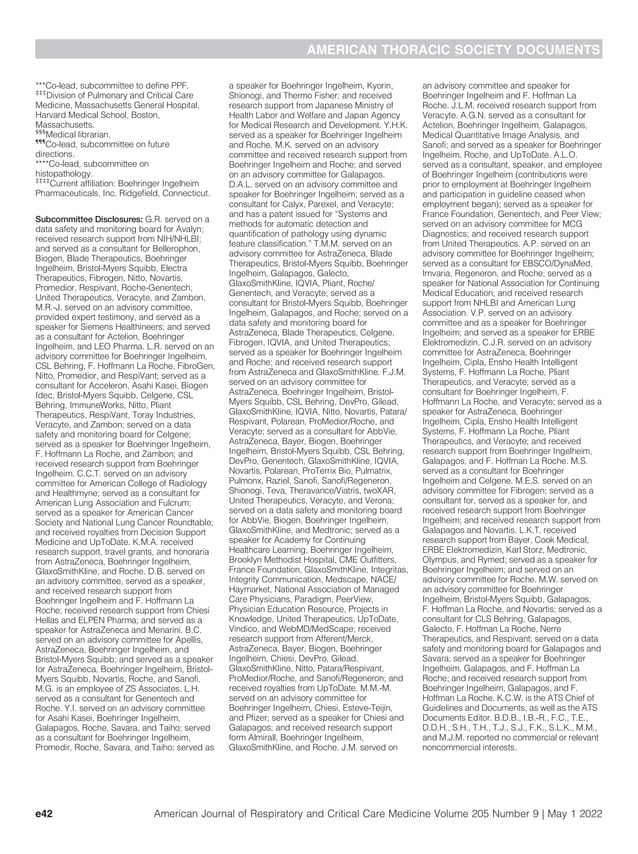 IPF & Progressive Pulmonary Fibrosis in Adult ATS ERS JRS Clinical ...