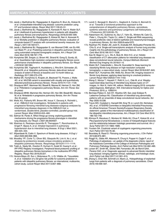 IPF & Progressive Pulmonary Fibrosis in Adult ATS ERS JRS Clinical ...