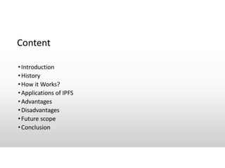 ipfs interplanetary file system computer science | PPT