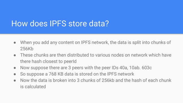 Distributed Storage with IPFS and Python! | PPT