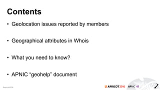 IP based Geolocation and Whois database | PPT
