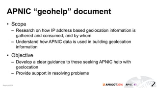 IP based Geolocation and Whois database | PPT