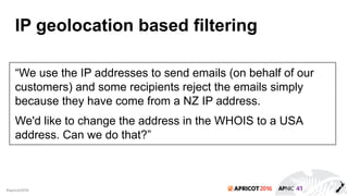 IP based Geolocation and Whois database | PPT