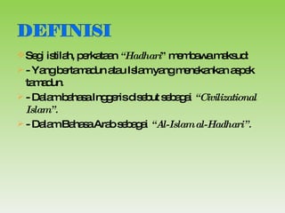 islam hadhari | PPT
