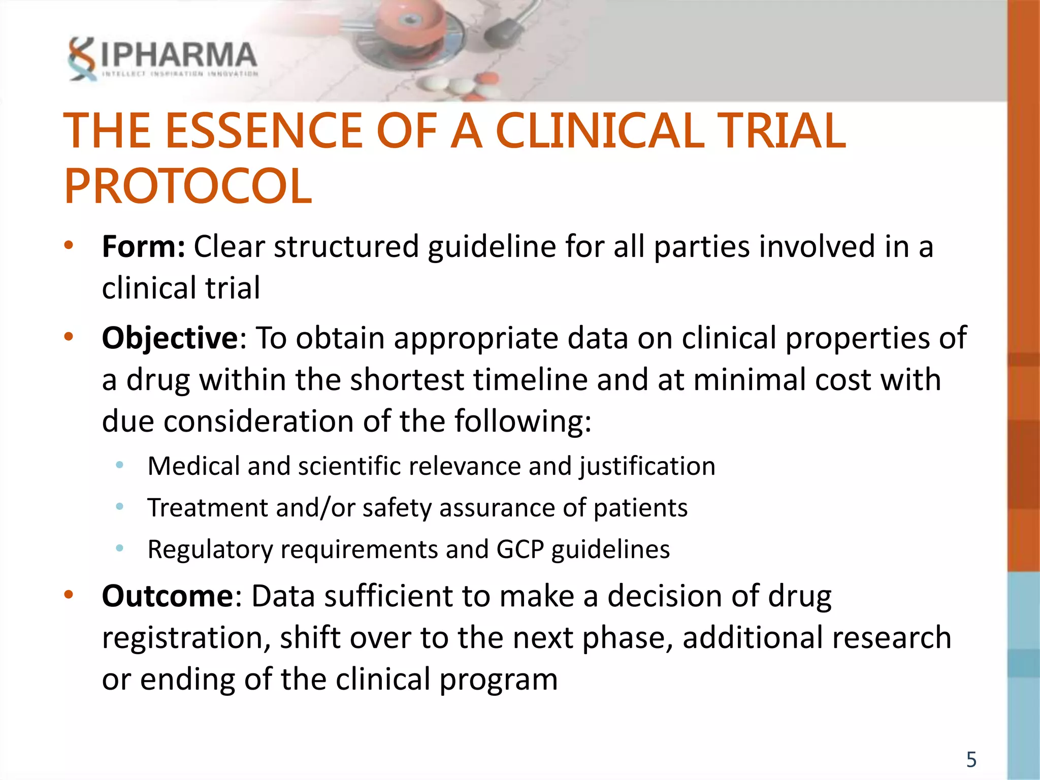 Clinical trial protocol: strategy for success | PPTX