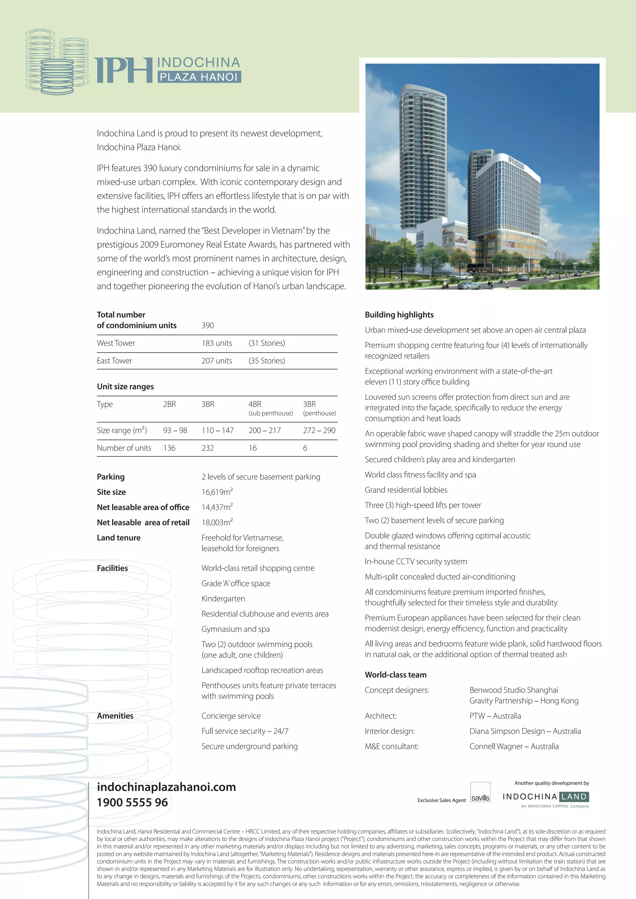 Indochina Plaza Hanoi Factsheet | PDF