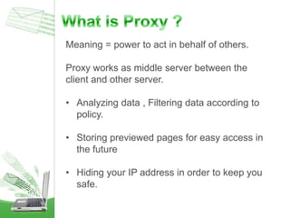 Ip hiding using proxy | PPTX | Internet | Computing