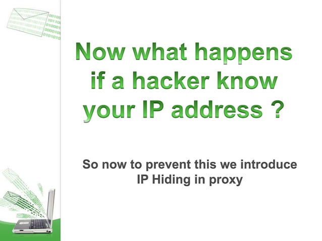 Ip hiding using proxy | PPTX | Internet | Computing
