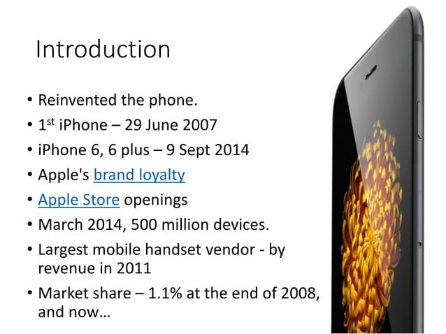 iPhone - PLC and BCG | PPTX