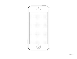 White Iphone 5 Template