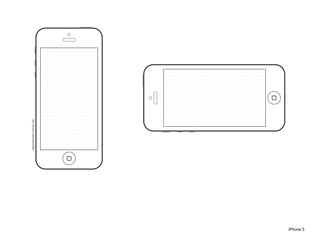 Iphone 5 Wireframe Template