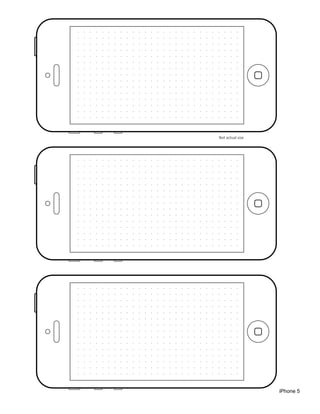 Iphone 5 Template Actual Size