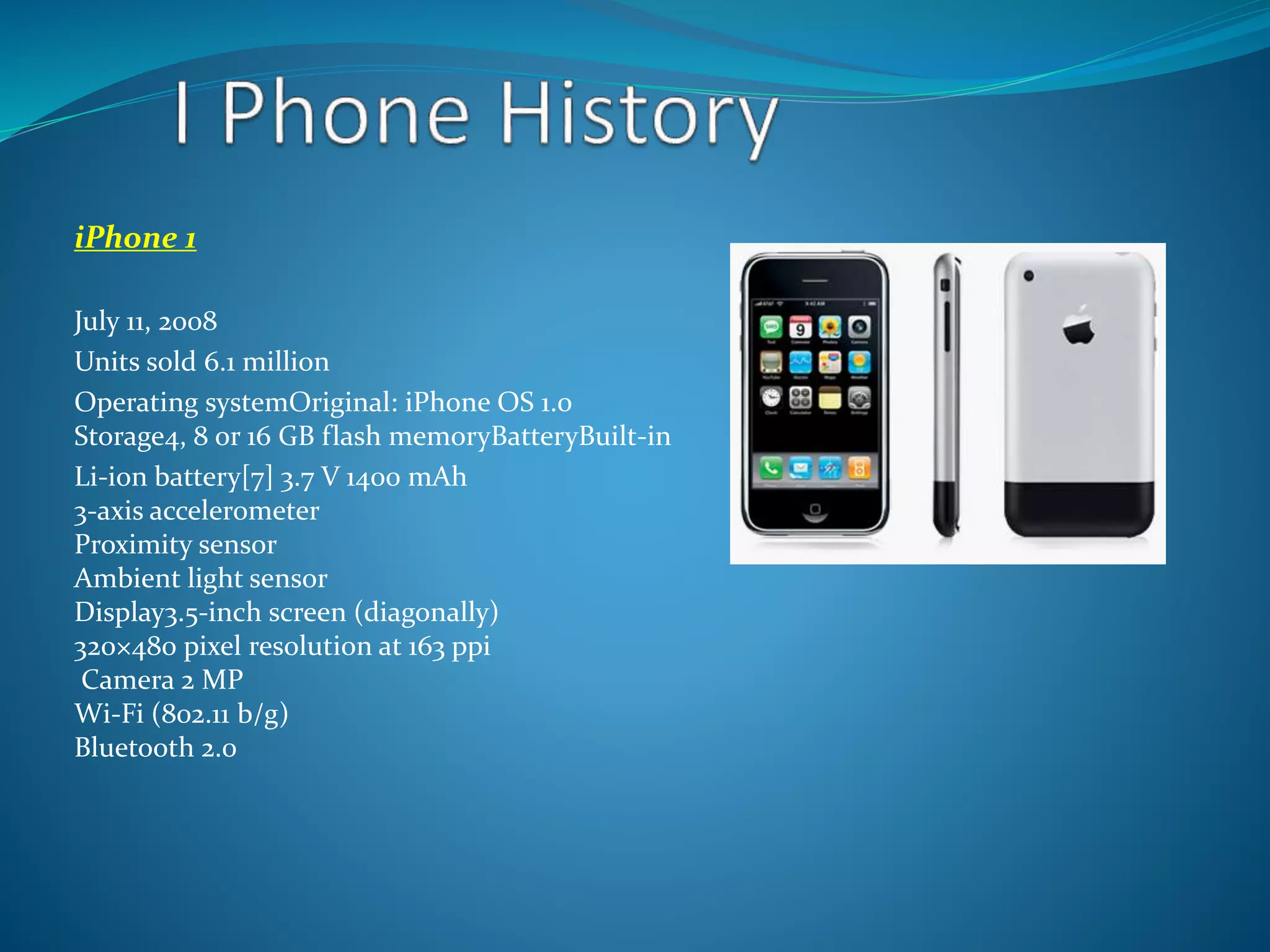 Iphone-evolution-history-all models-Specifications | PPTX