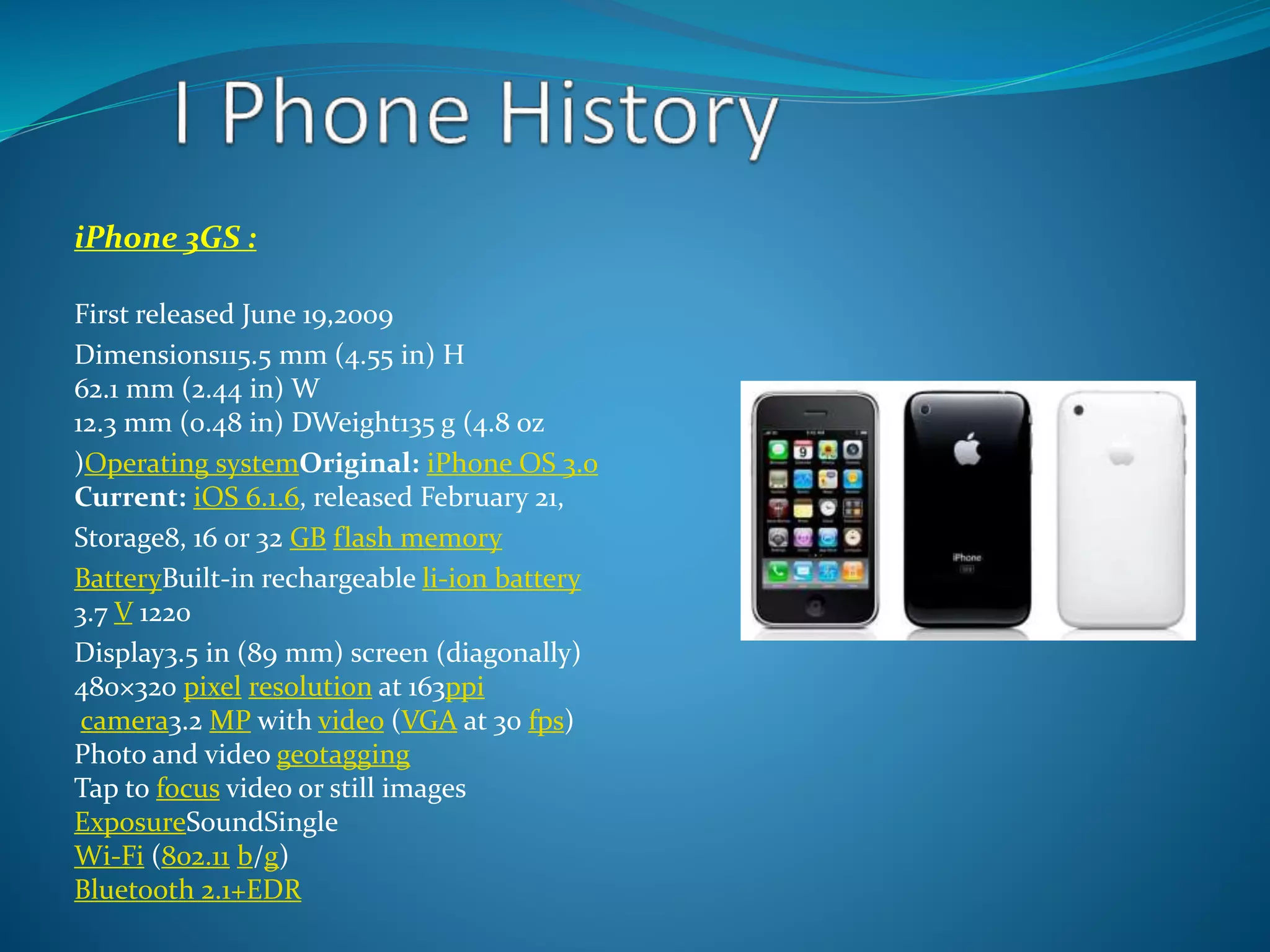 Iphone-evolution-history-all models-Specifications | PPTX