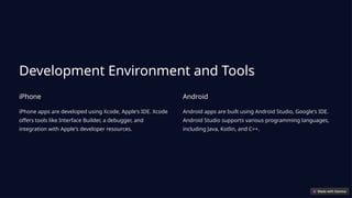 Comparing iPhone and Android App Development: Pros, Cons, and Opportunities | PPT
