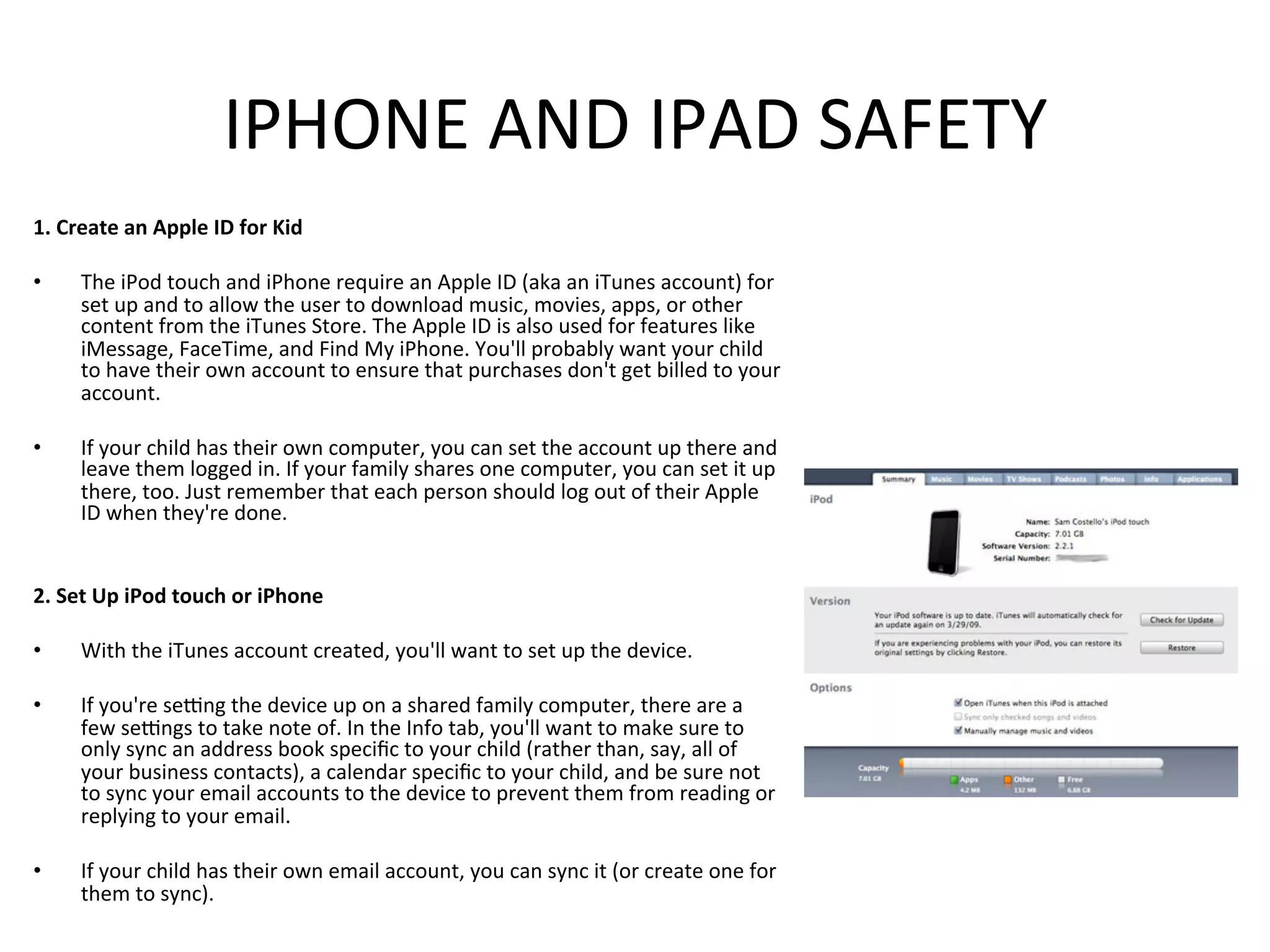 Iphone and ipad kids safety | PDF