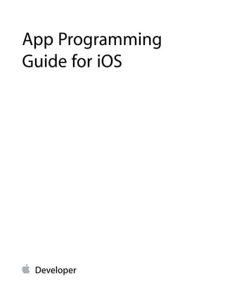 Iphone app programming guide | PDF