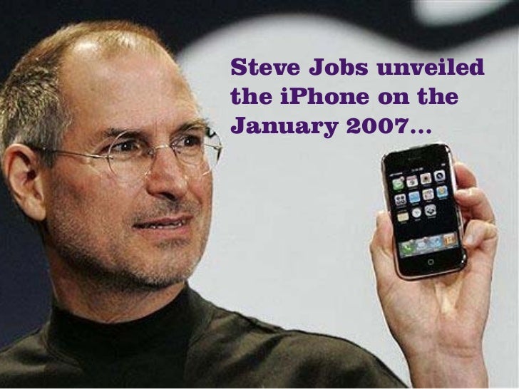 Steve Jobs unveiled the iPhone