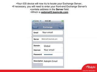 Iphone email setup | PPT