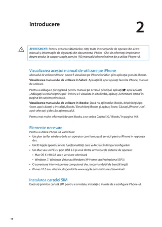 Iphone manual de_utilizare | PDF