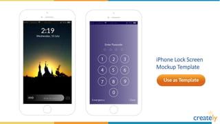 iPhone Mockup Templates by Creately | PPTX | Tablets and E-readers ...