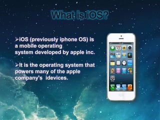 iOS I phone operating system | PPT