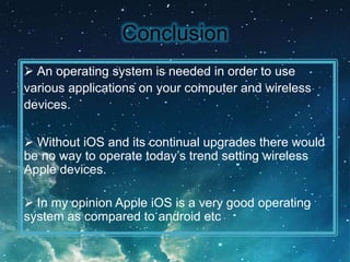 iOS I phone operating system | PPT