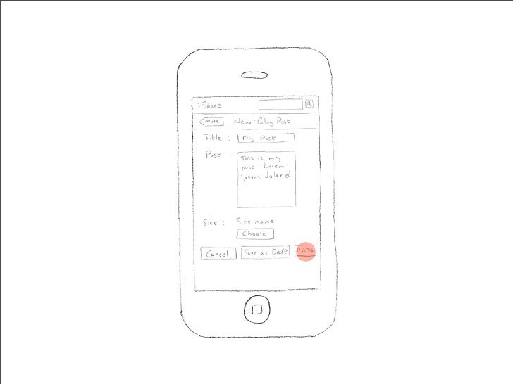 iPhone Paper Prototype - User Story Three