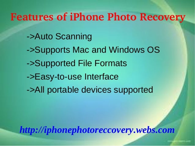 IPhone Recovery Photo