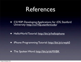 iOS Development Introduction | PPT