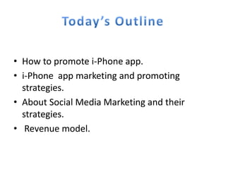 I-phone marketing and permotion | PPTX