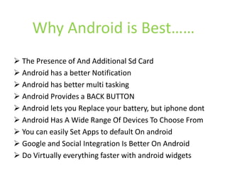 Iphone vs android | PPT