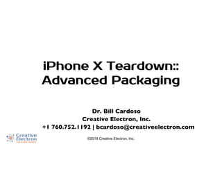 iPhone X: Steve Job's iPhone and Advanced Packaging | PDF