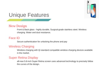 Iphone X - Features & Specs | PDF