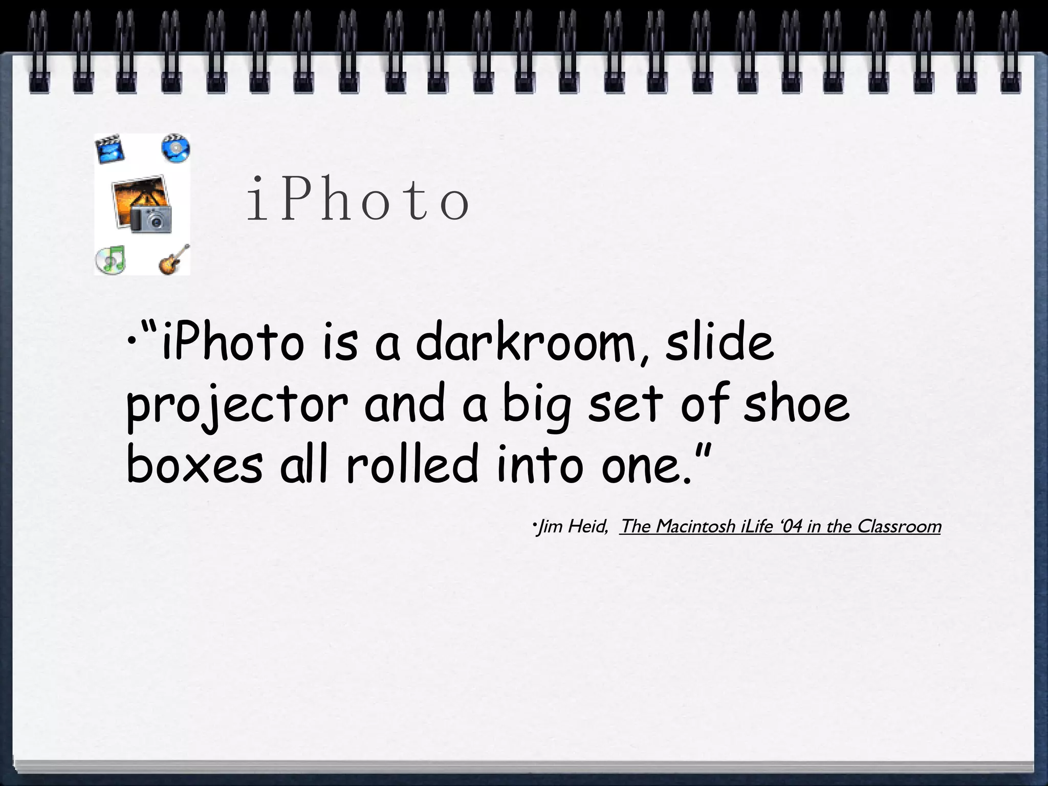 iPhoto Workshop 07 | PPT