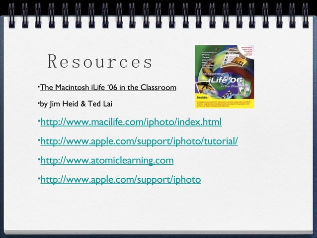 iPhoto Workshop 07 | PPT