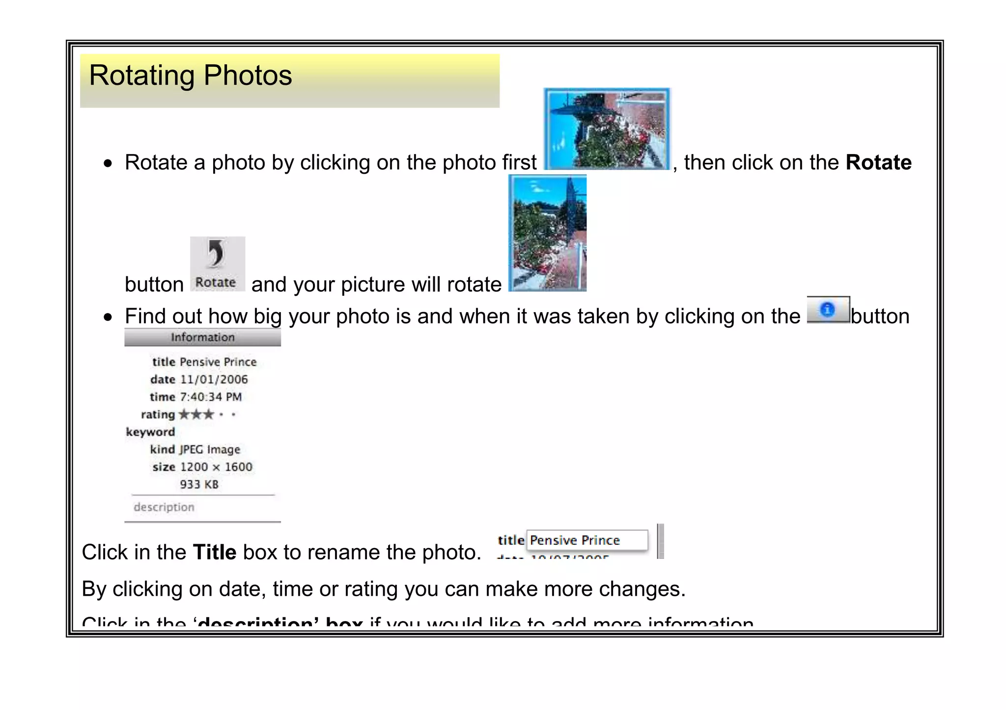 Iphoto 9 editing | PPT