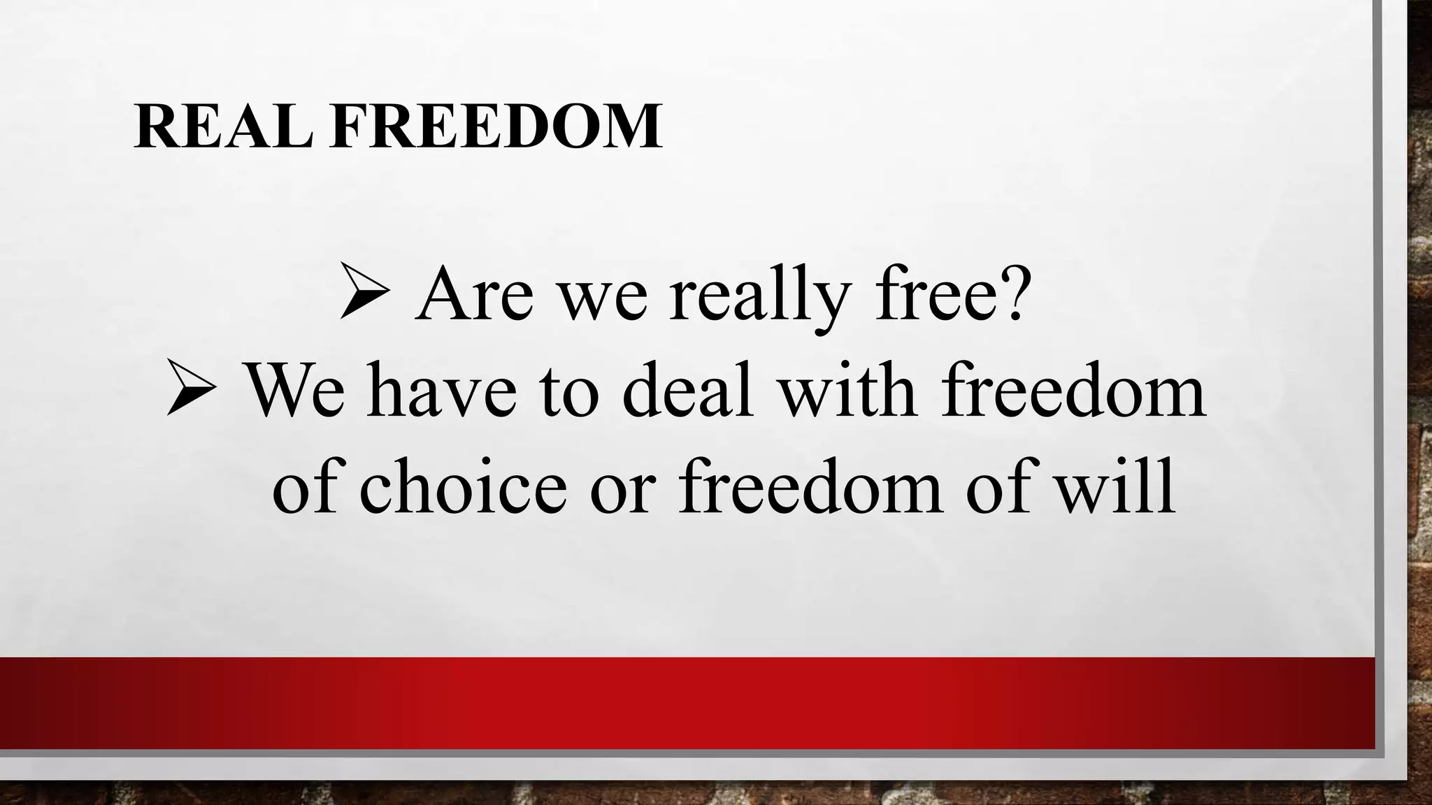Human Person and Freedom | PPTX