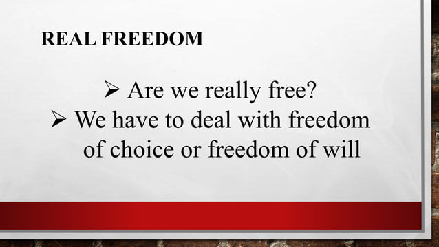 Human Person and Freedom | PPTX | Science