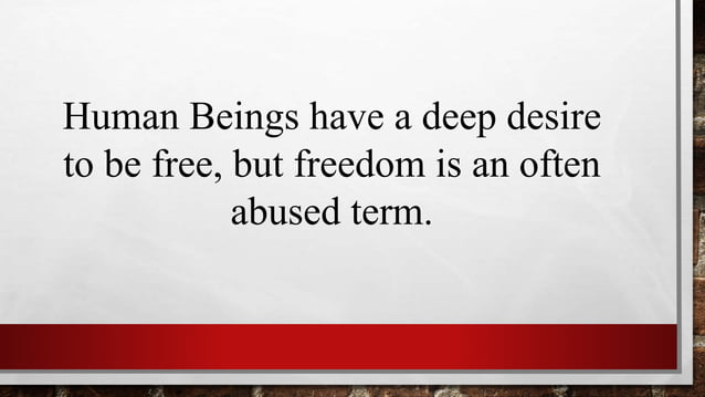 Human Person and Freedom | PPTX | Science