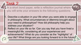 Introduction to philosophy of a human person - lesson 1 | PPTX