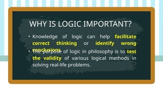 Branches of Philosophy - Introduction to Philosophy | PPTX