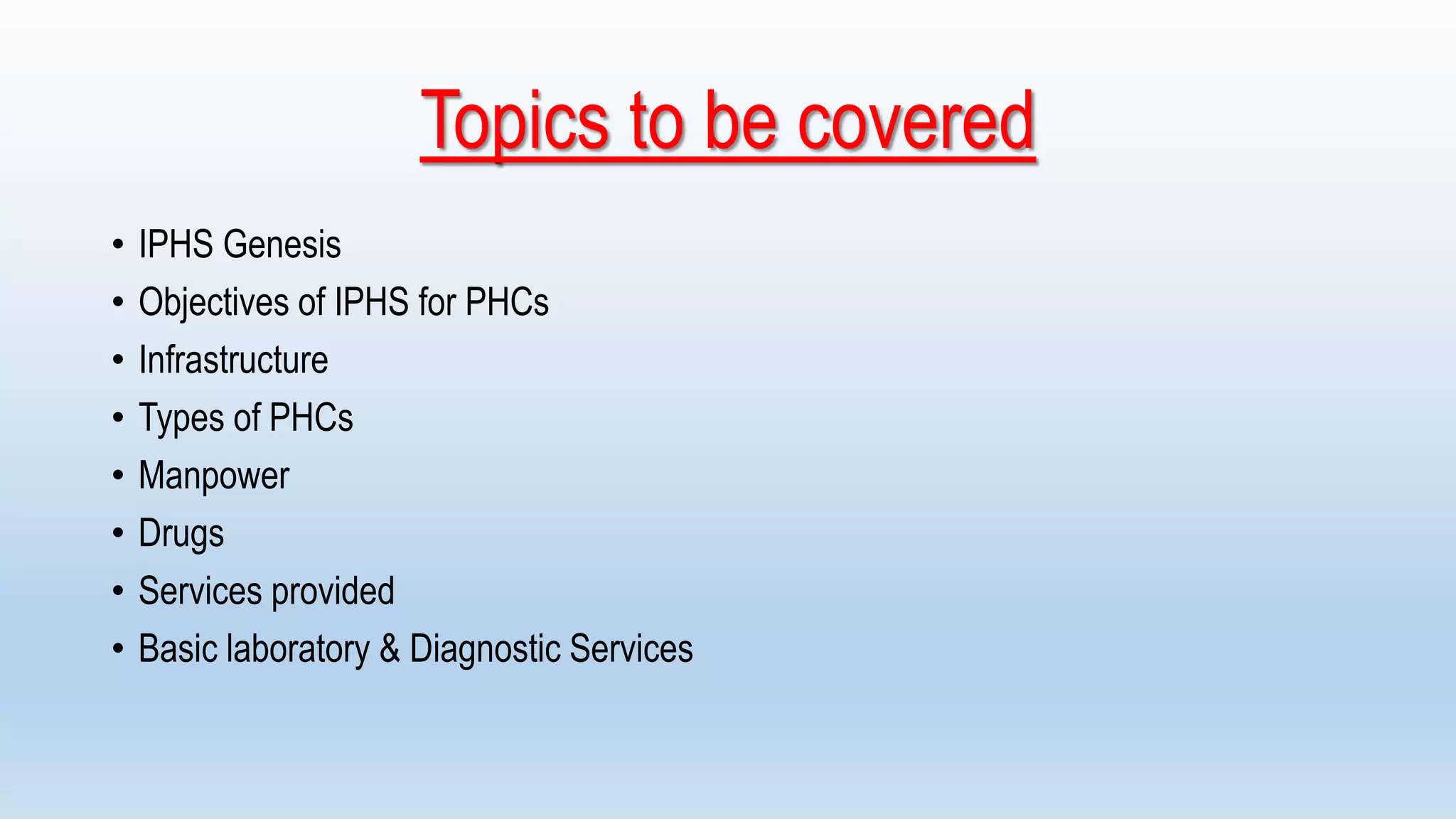 PHC Primary Health Centre | PPTX