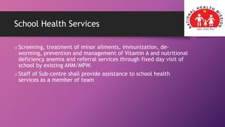 IPHS - Subcentre ( Indian Public Health Standards) | PPTX