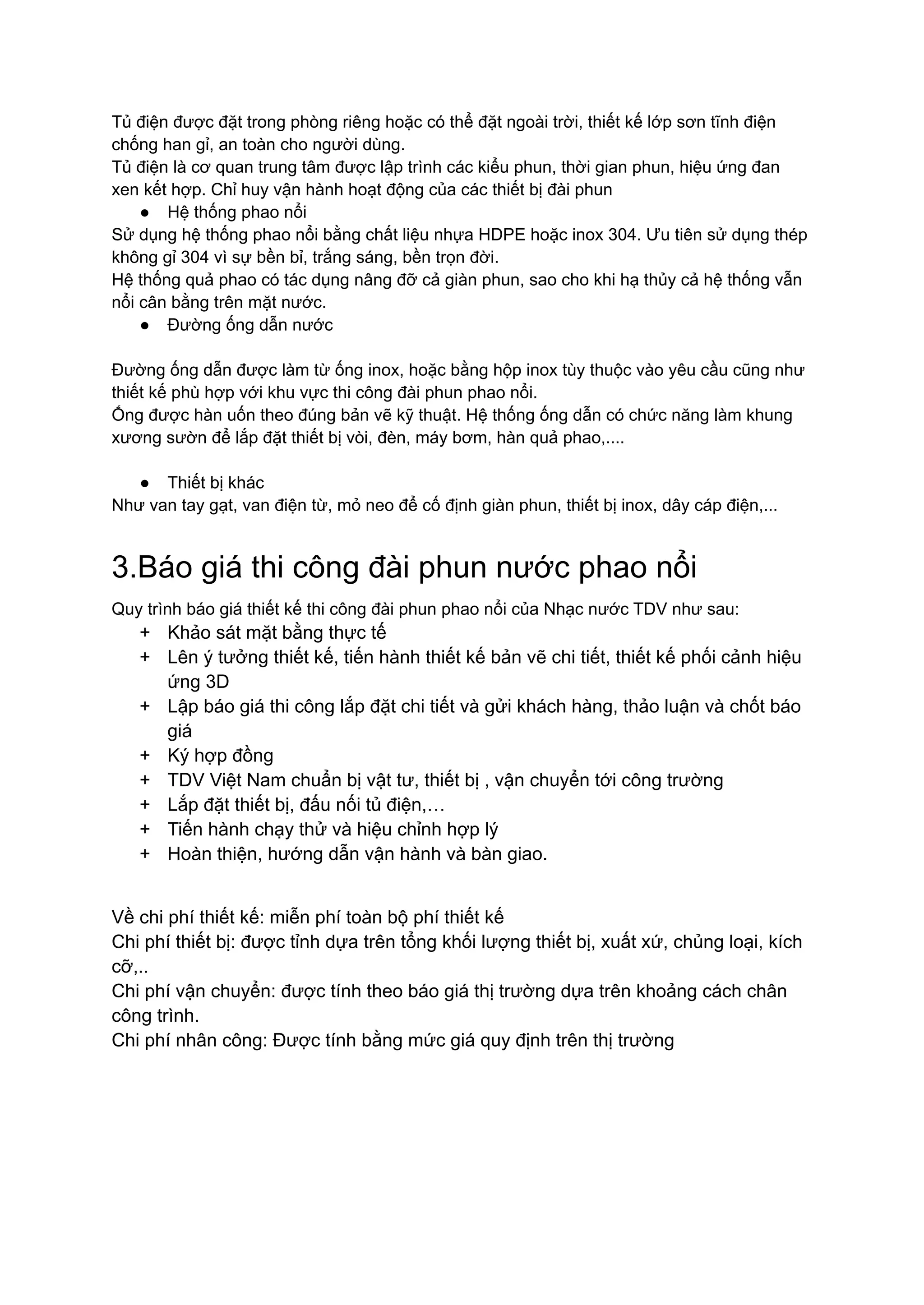 ĐàI phun nước phao nổi - Floating fountain | PDF