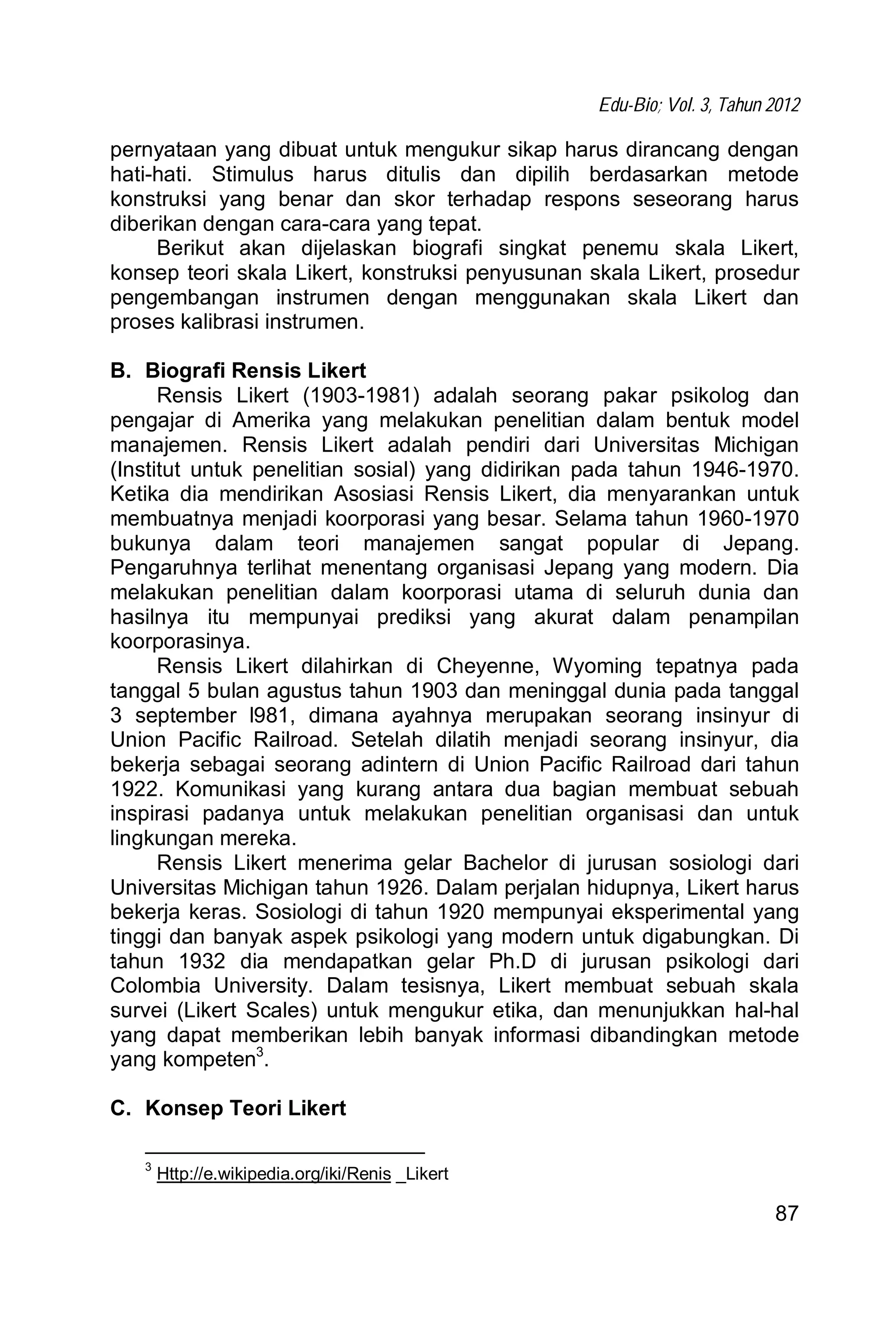 Skala Model Likert | PDF