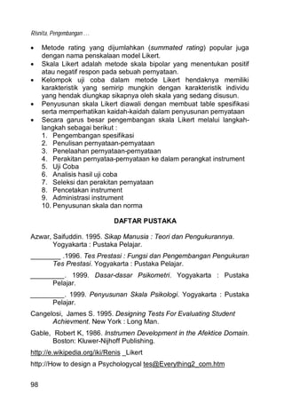 Skala Model Likert | PDF