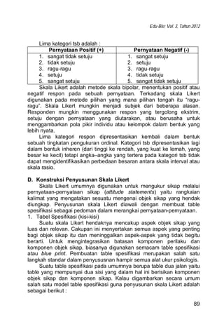 Skala Model Likert | PDF