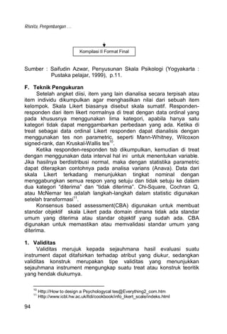 Skala Model Likert | PDF