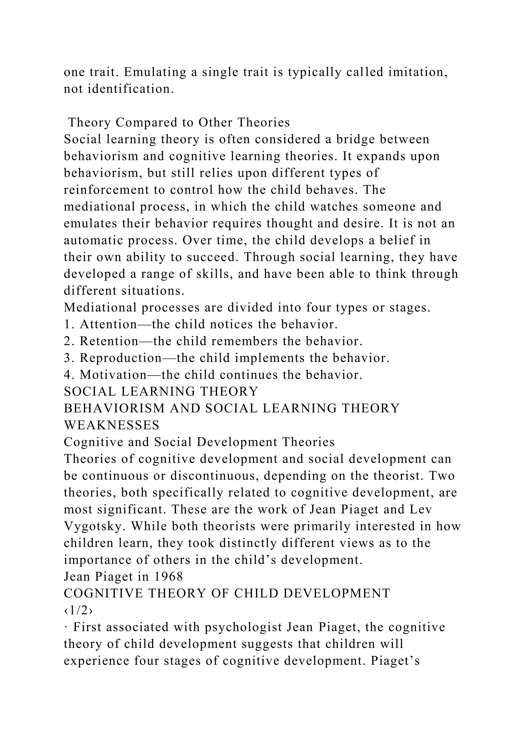 I picked Piagets Cognitive Development Theory Assignment Instruc.docx